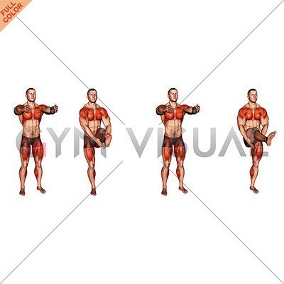 Front Leg Lift Under Knee Tap (male)