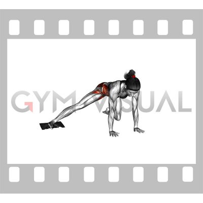 Kneeling Straight Leg Side Slide with Towel (female)