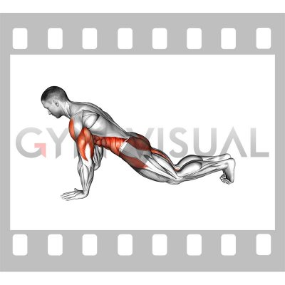 Kneeling Push-up Jack (male)